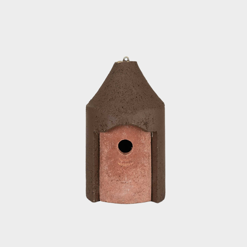 Brutalist Birdhouse- Suspended Cone- 1" Entrance – Gardenheir