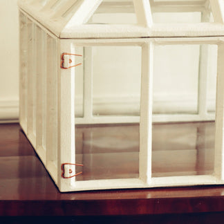 English Cast Iron Victorian Square Lantern cloche – Gardenheir