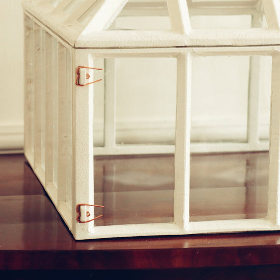 English Cast Iron Victorian Square Lantern cloche – Gardenheir