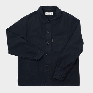 Le Laboureur x Gardenheir French Cotton Work Jacket in Stonewashed Bla