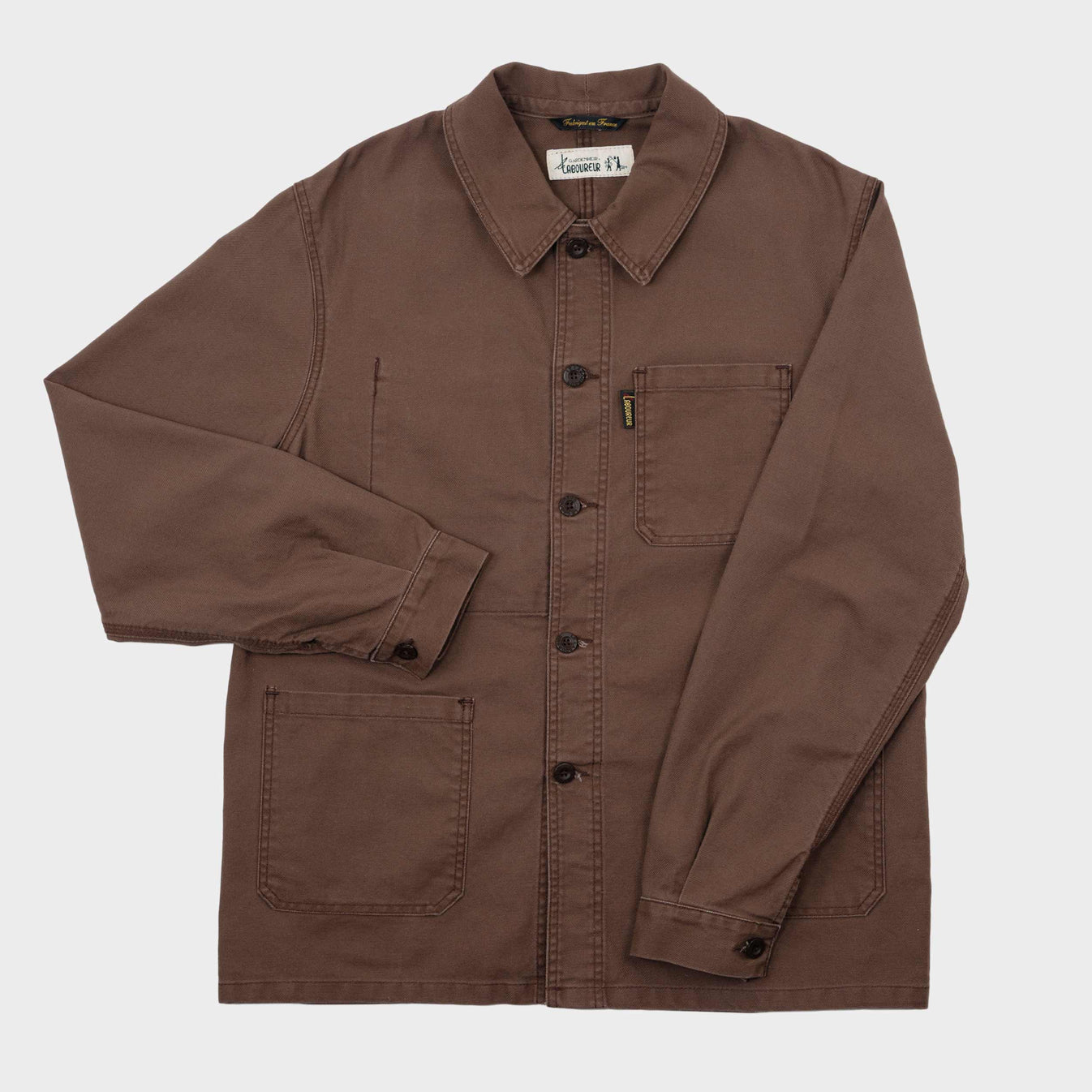 Le Laboureur x Gardenheir French Cotton Work Jacket in Stonewashed Bro