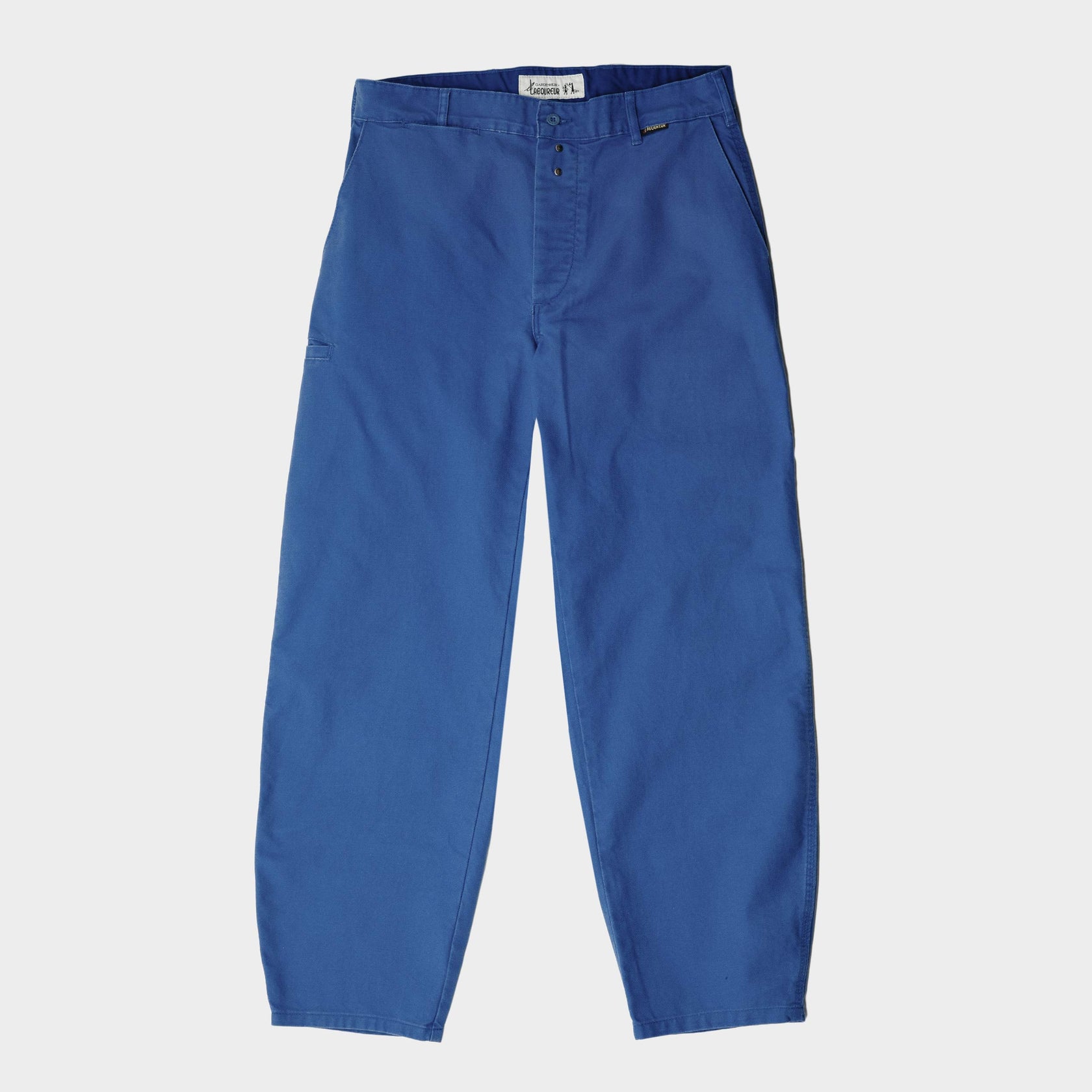 Le Laboureur x Gardenheir French Cotton Farm Pant in Stonewashed Frenc