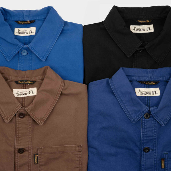 Le Laboureur x Gardenheir French Cotton Work Jacket in Stonewashed Fre