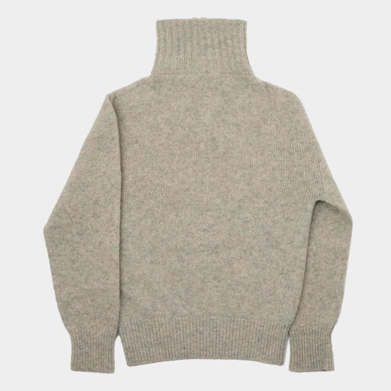 Le Laboureur Recycled Wool Quarter Zip Sweater in Ecru – Gardenheir