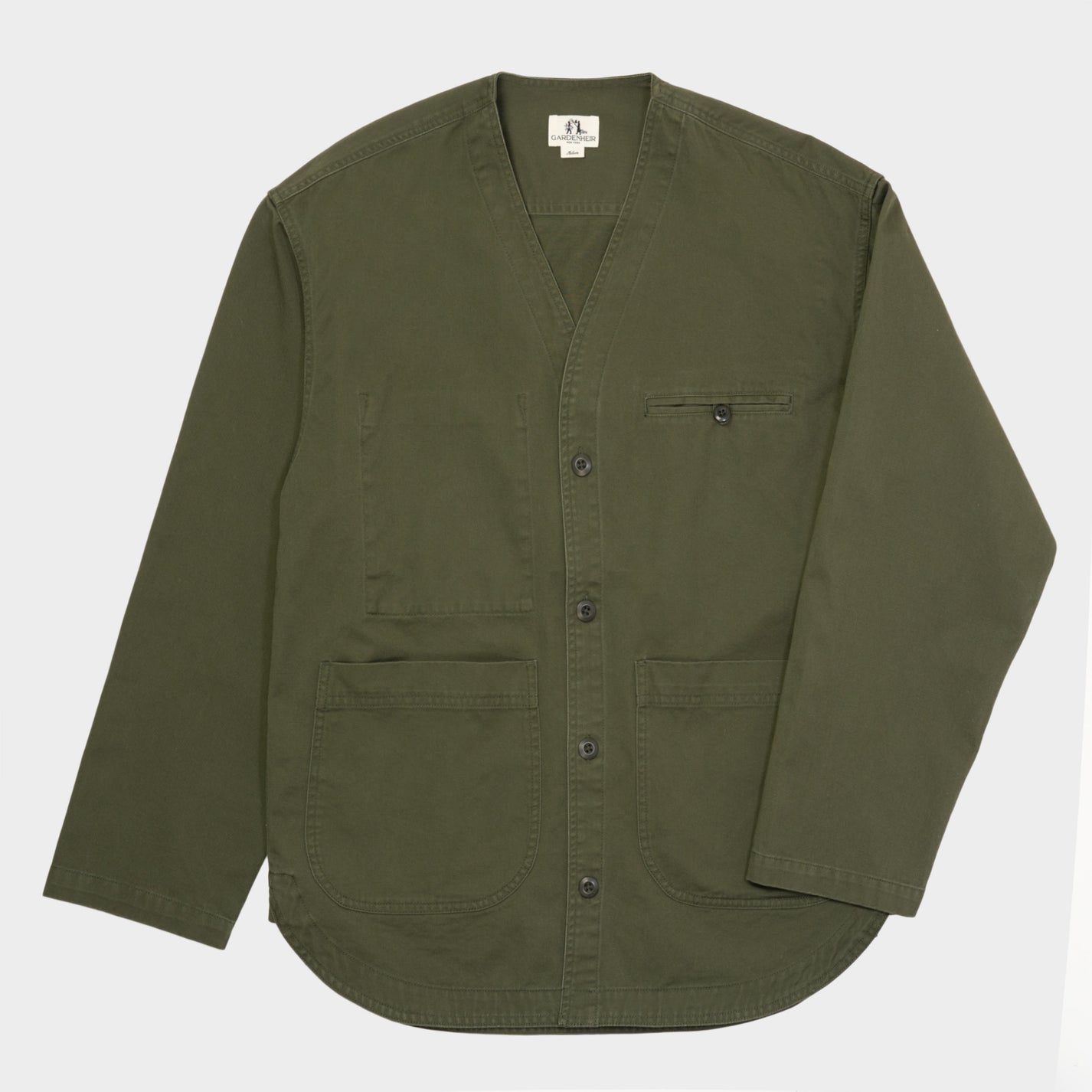 Washed Cotton Twill Easy Gardening Jacket in Olive – Gardenheir