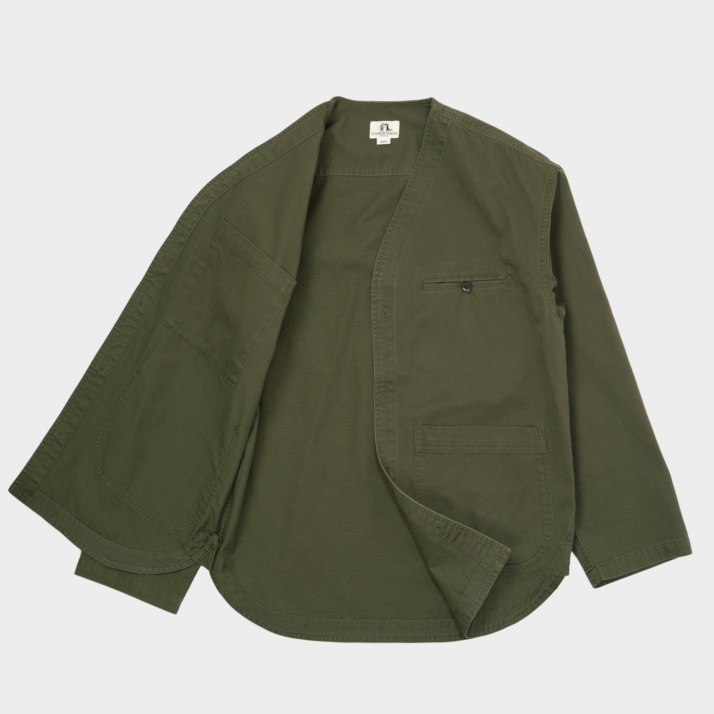Washed Cotton Twill Easy Gardening Jacket in Olive – Gardenheir