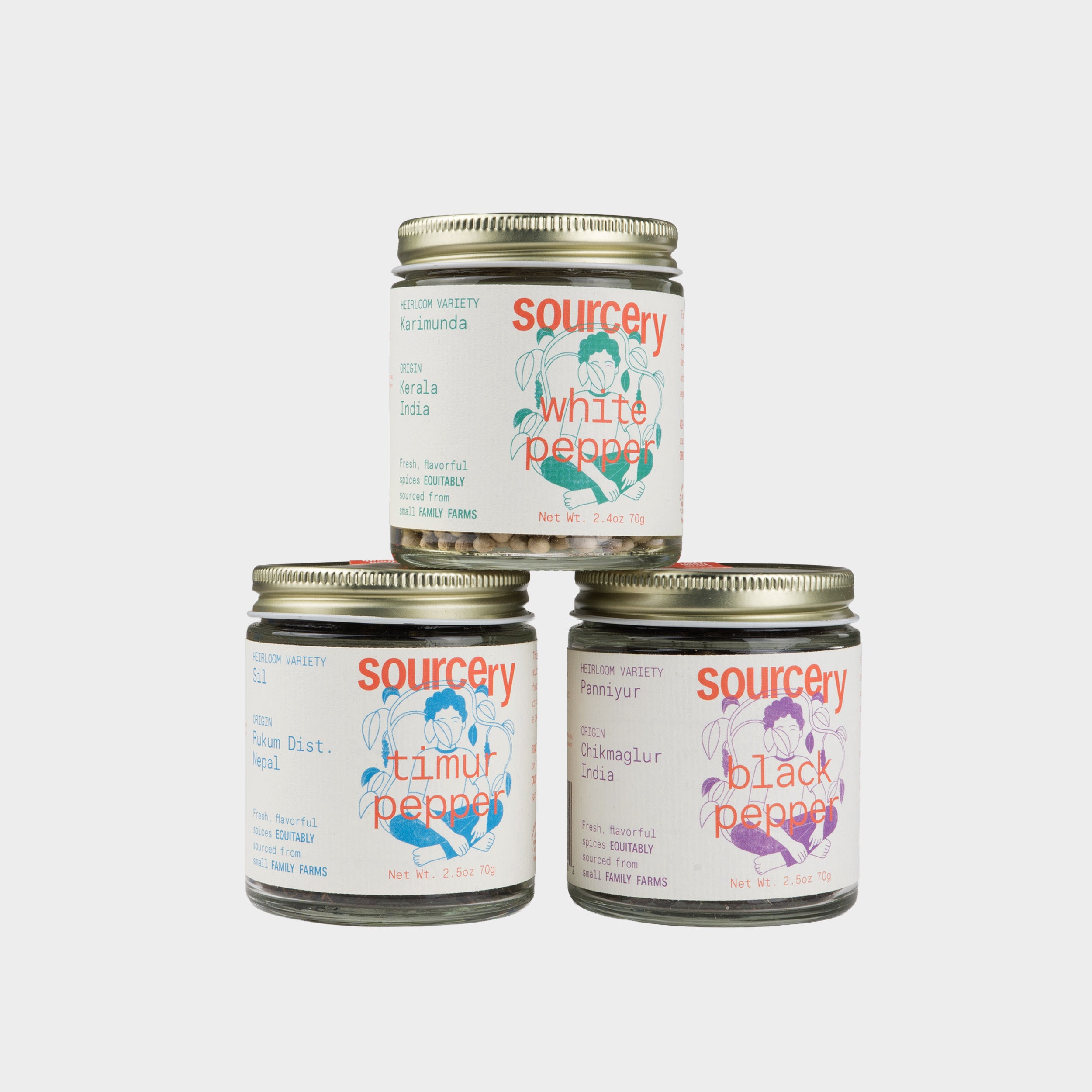 Pepper Trio Spice Set – Gardenheir
