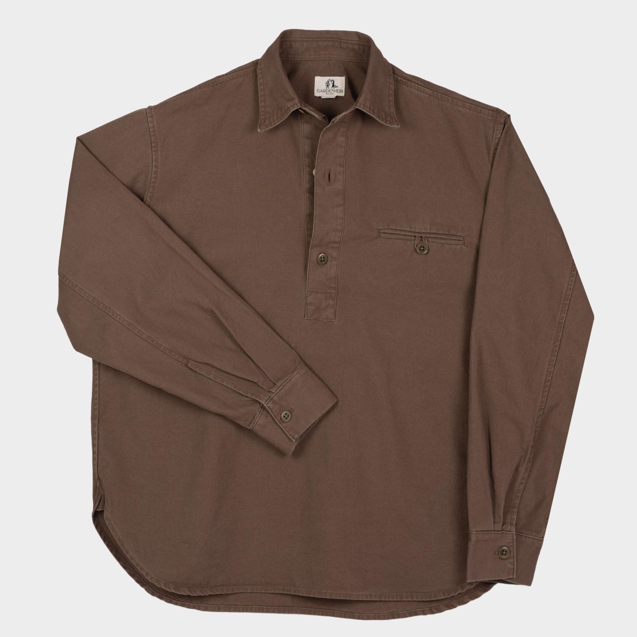 Washed Cotton Gardening Smock No. 2 in Bark – Gardenheir