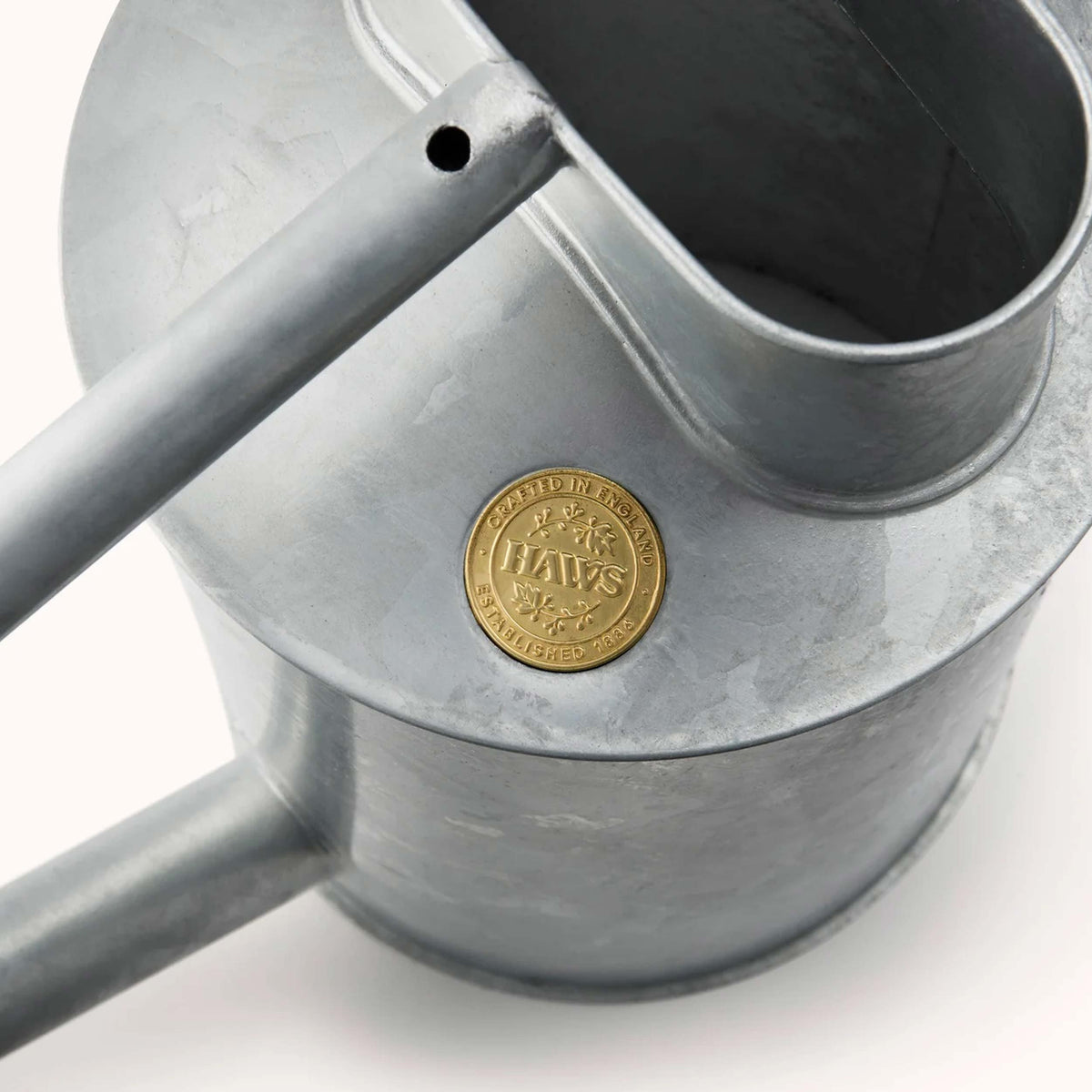 Haws England 2 Gallon HDG Long Reach Watering Can in Galvanized Steel ...