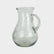 Floral Etched Round Pitcher in Blown Recycled Glass – Gardenheir
