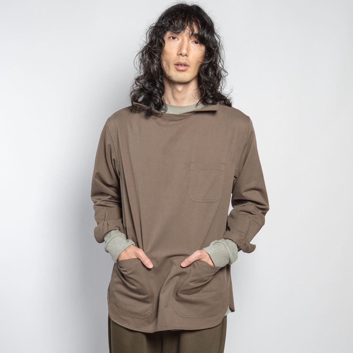 Washed Cotton Drill Gardening Smock in Olive – Gardenheir