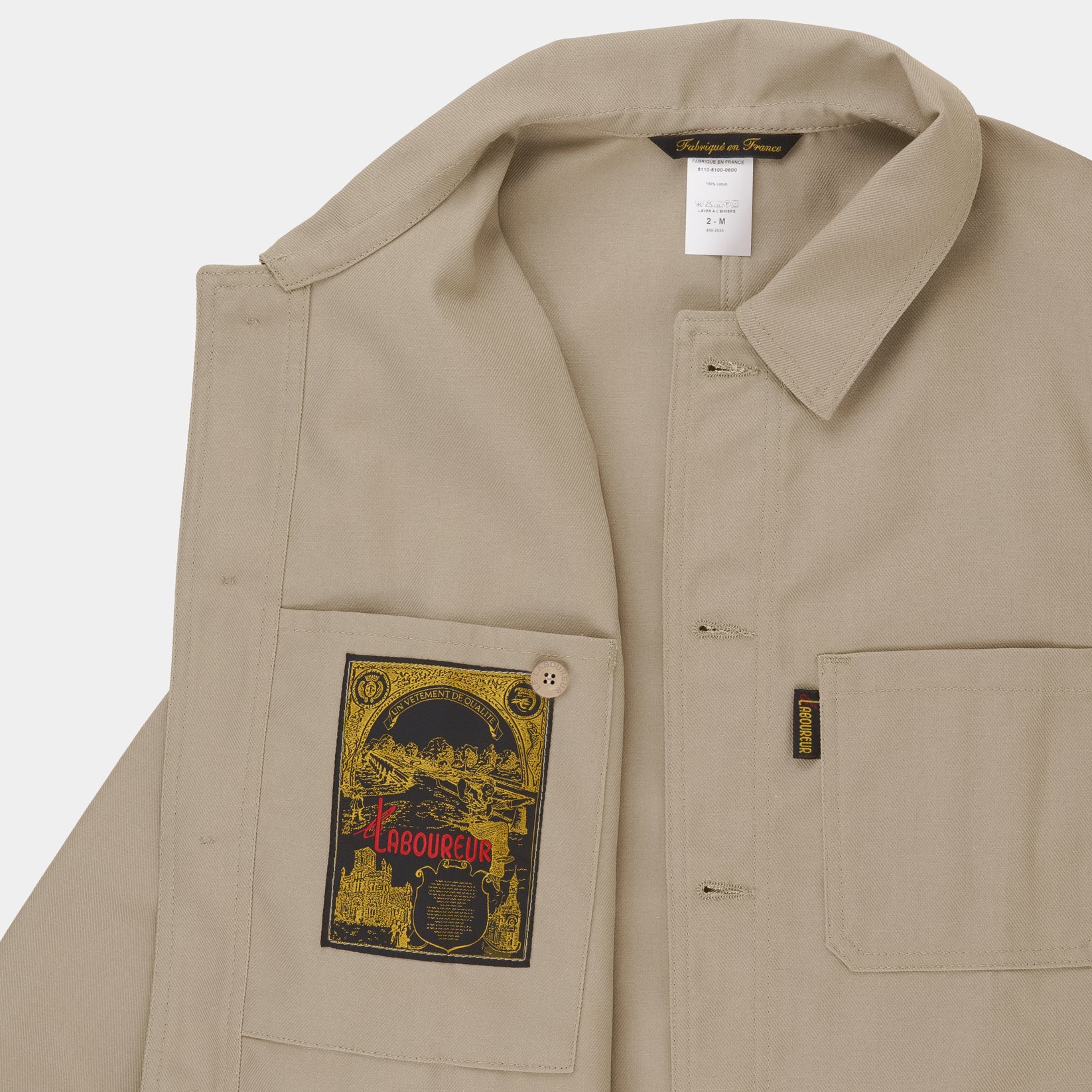 Le Laboureur French Cotton Work Jacket in Beige – Gardenheir