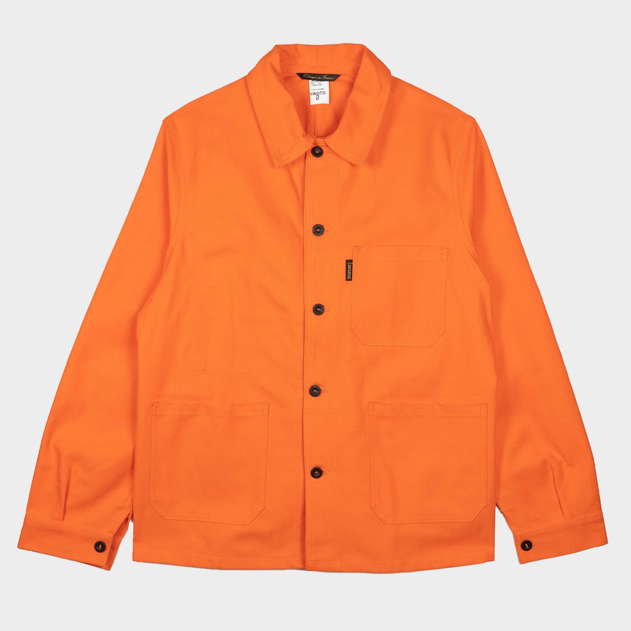 Le Laboureur French Cotton Work Jacket in Safety Orange – Gardenheir