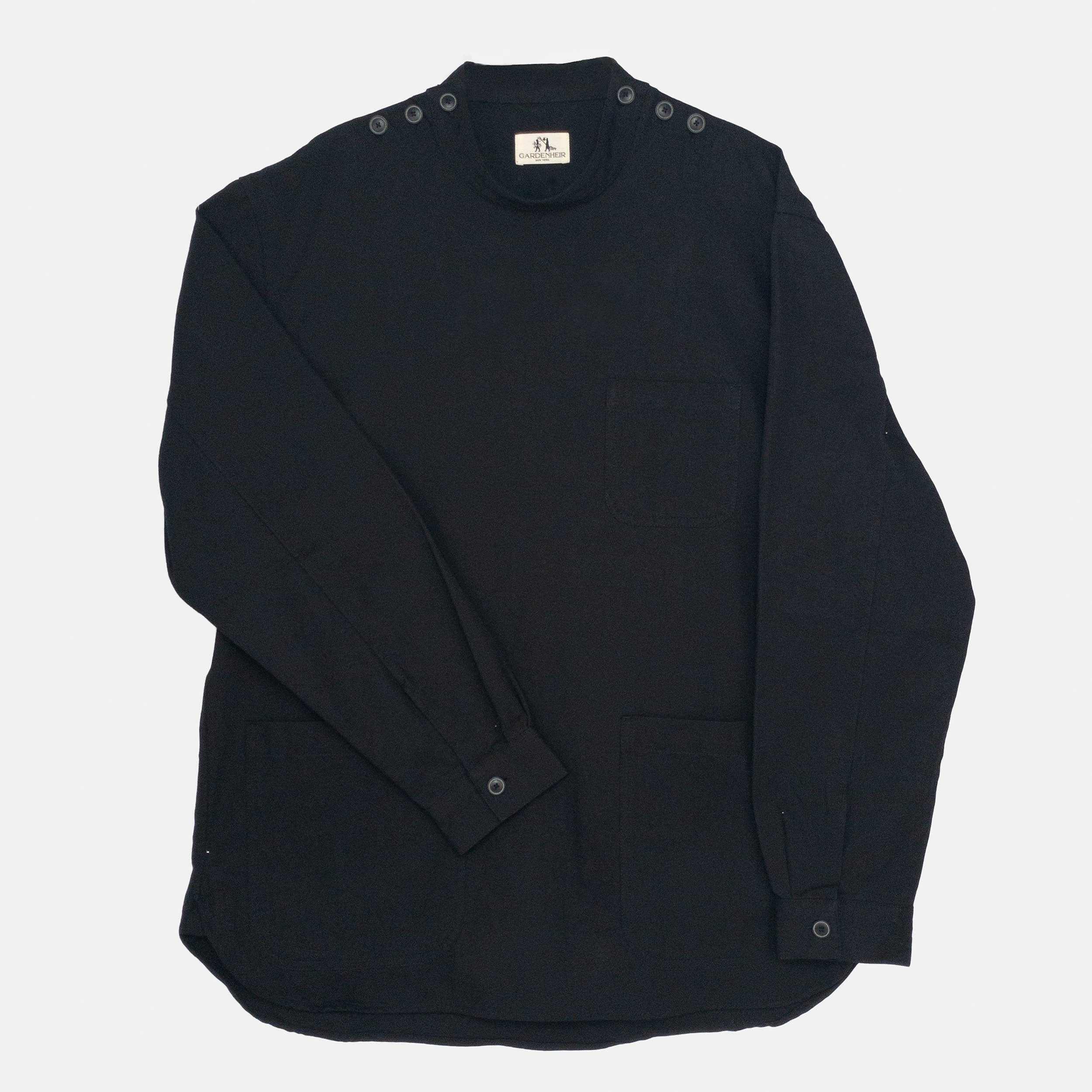 Washed Cotton Drill Gardening Smock in Black – Gardenheir