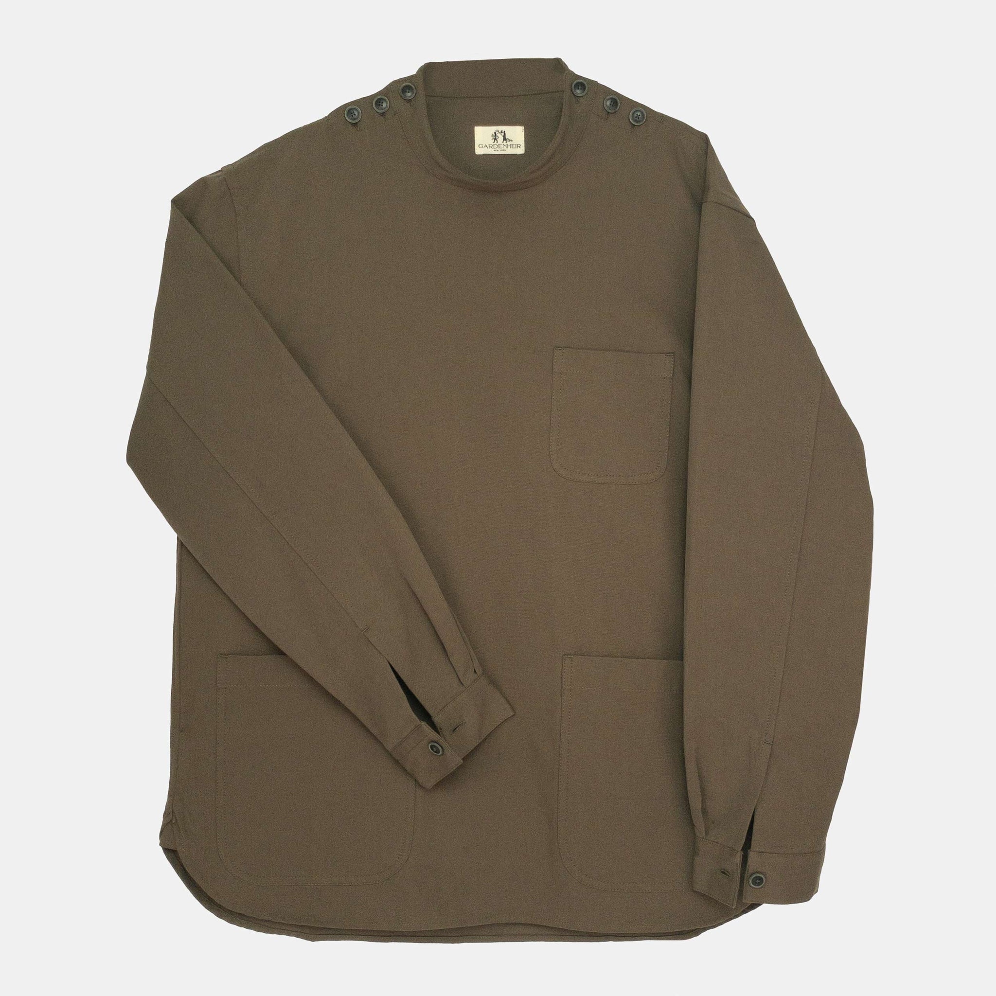 Washed Cotton Drill Gardening Smock in Olive – Gardenheir